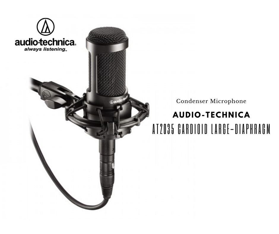 Audio-Technica AT2035 Large-diaphragm Condenser Microphone - Guitar ...