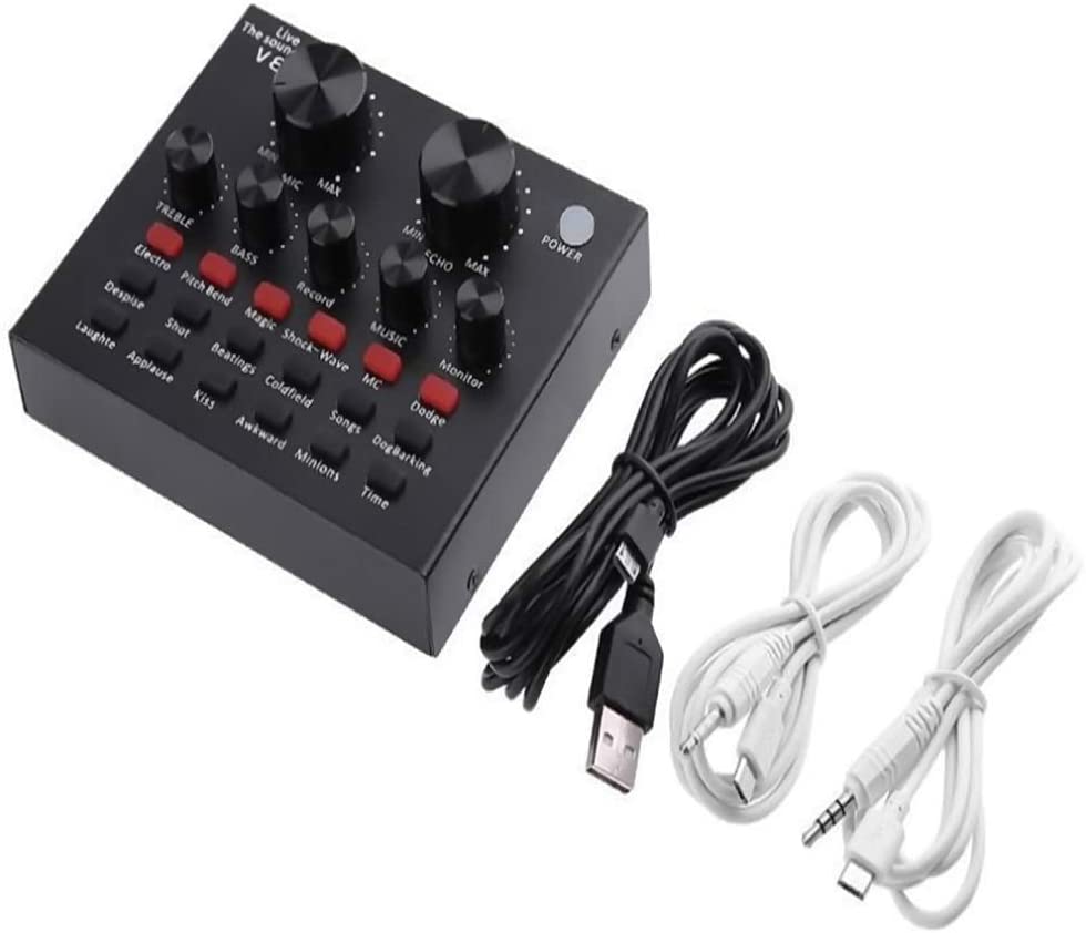 BM-800 Condenser Microphone Full Studio With V8 Sound Card Audio ...