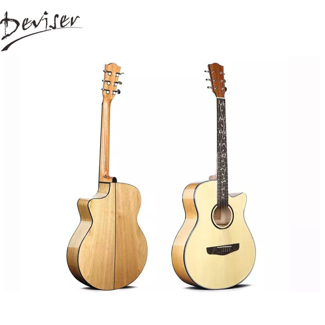 Deviser L-710B Acoustic Guitar - 40 - Sandy Brown - Guitar Paradise