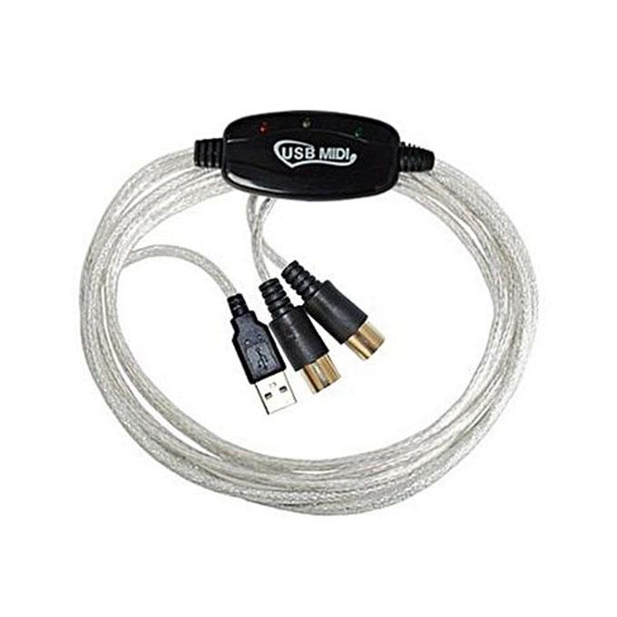 Keyborad MIDI USB Cable Converter For pc - Guitar Paradise
