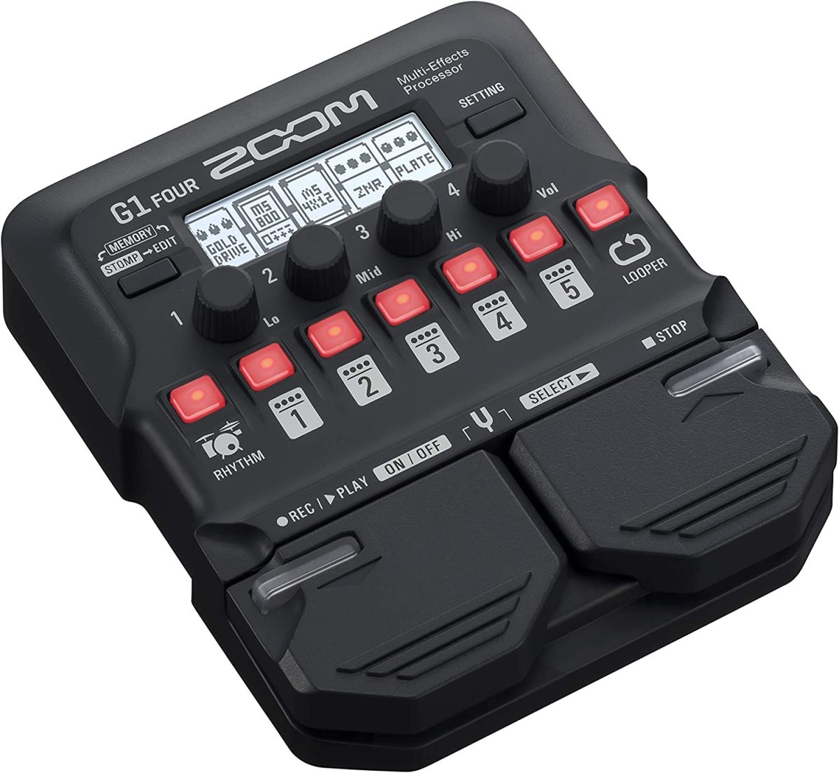 Zoom G1 FOUR Guitar Multi-Effects Processor Pedal - Guitar Paradise