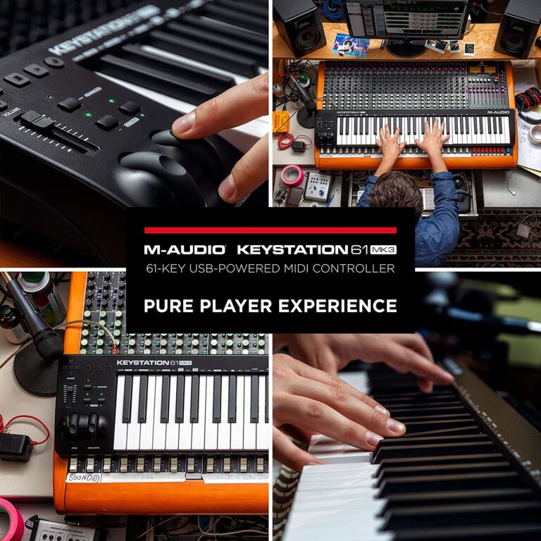 M-Audio Keystation 61 MK3 - Semi Weighted 61 Key USB MIDI Keyboard ...
