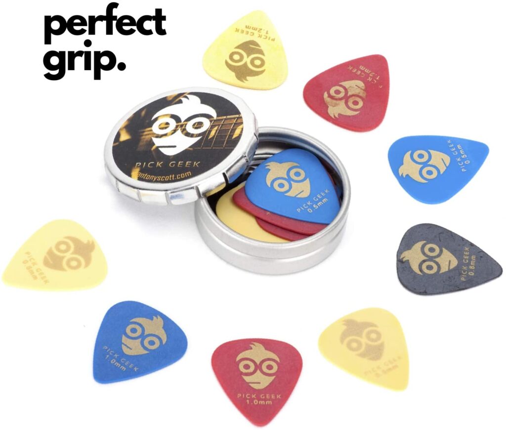 Pick Geek Delrin Guitar Pick Set -16 Pcs Cool Custom Guitar Picks ...
