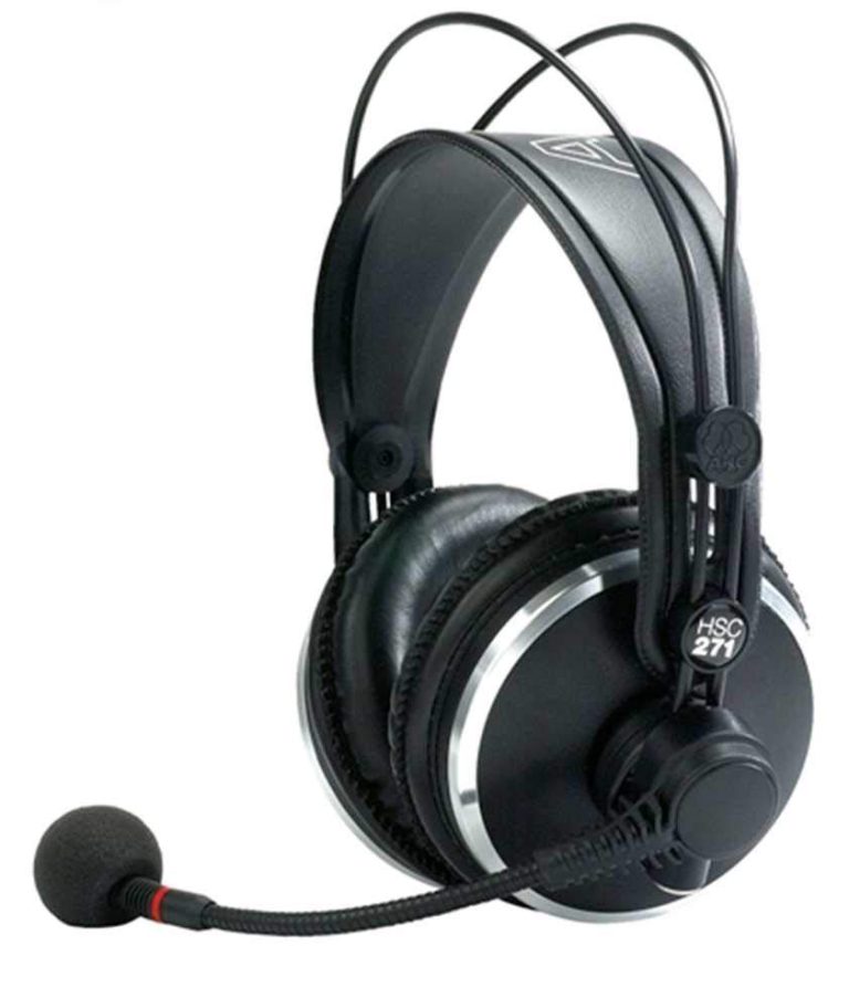 AKG HSC271 Professional Headsets with Auto-Mute Condenser Microphone ...