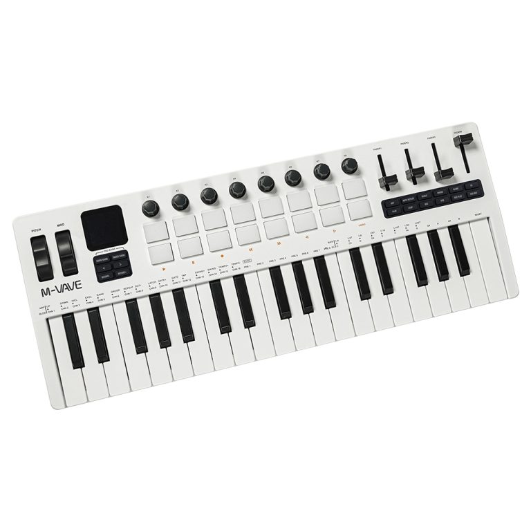 M-VAVE SMK-37 PRO 37-Key Portable MIDI Keyboard Controller | Built-In ...