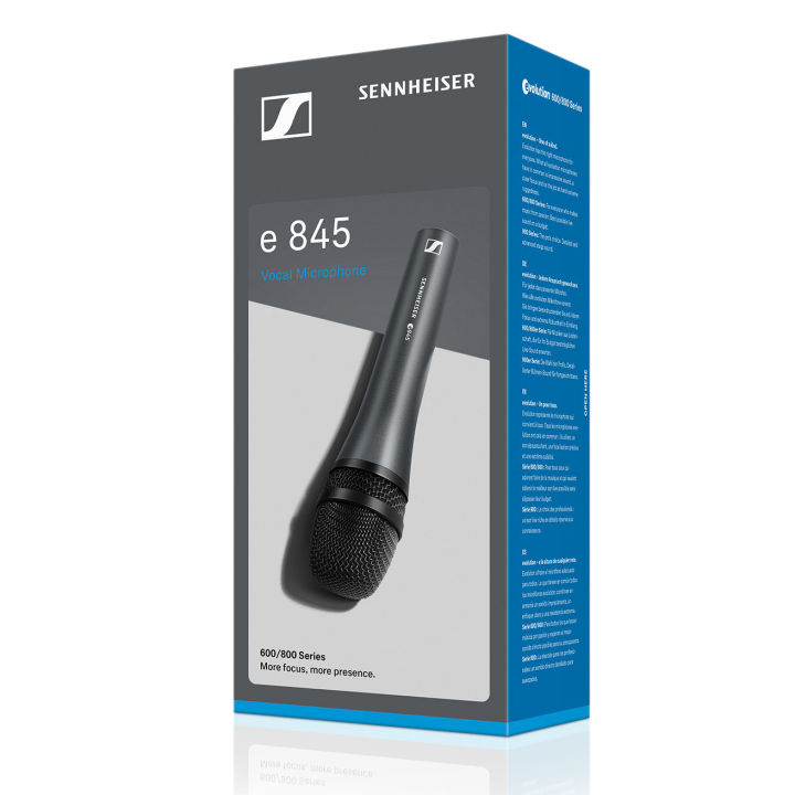 Sennheiser e 845 Supercardioid Dynamic Vocal Microphone - Guitar Paradise